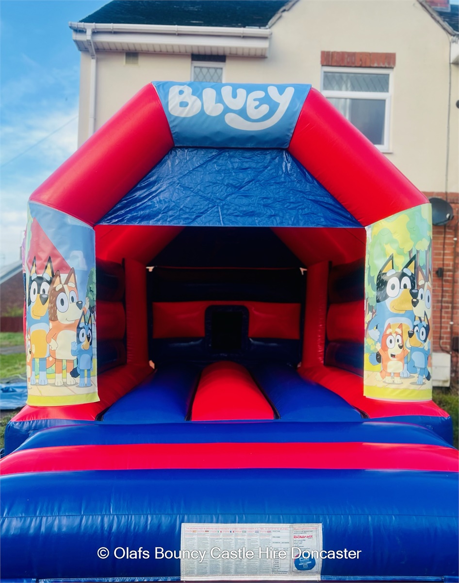 Bluey & Family Bouncy Castle For Hire In Doncaster, Rotherham