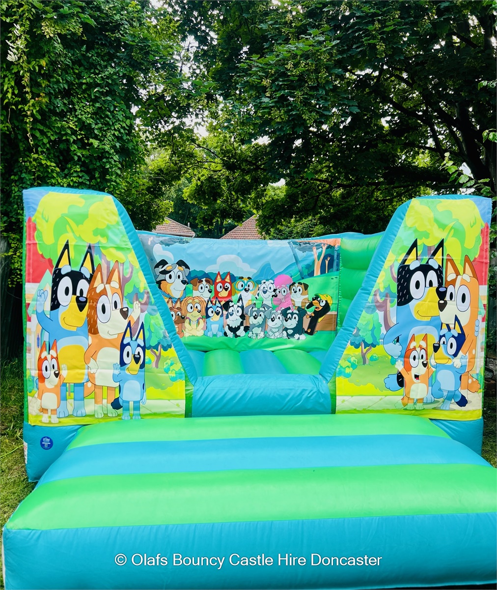 Indoor Bluey Bouncy Castle Hire In Doncaster, Rotherham, Sheffield