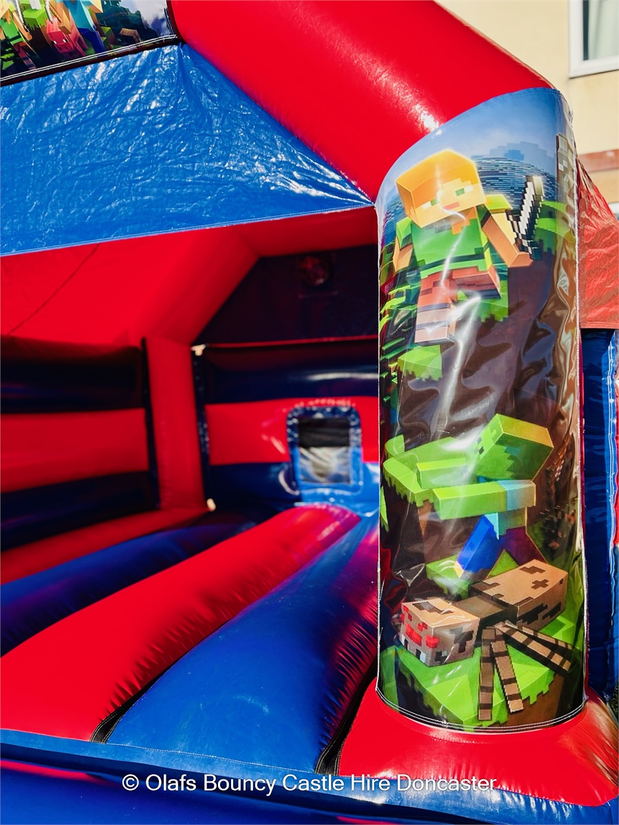 Minecraft Bouncy Castle For Hire In Doncaster, Rotherham, Sheffield